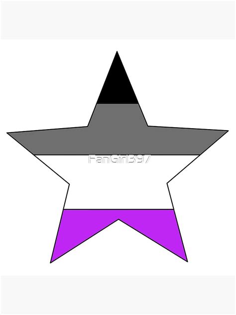 Asexual Pride Flag Star Art Poster For Sale By Fangirl397 Redbubble