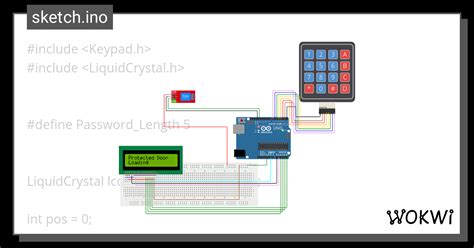 Password Based Door Lock Nm Project Wokwi Esp32 Stm32 Arduino