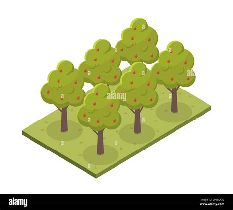 Apple Trees Concept Stock Vector Image And Art Alamy