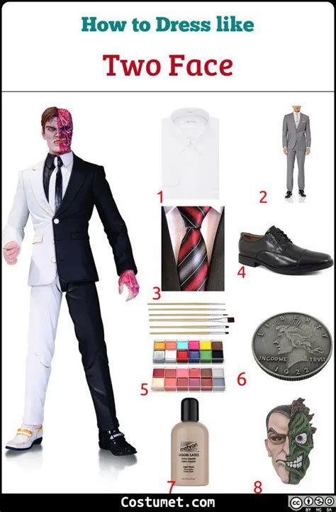 Harvey Denttwo Face Costume For Halloween