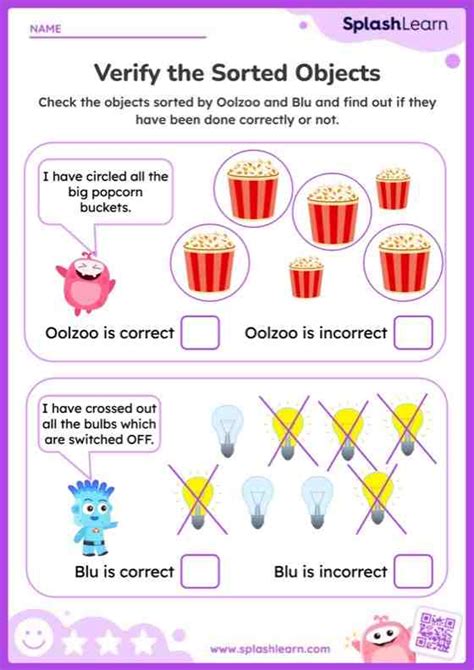 Sorting Objects Worksheets Free And Printable Splashlearn