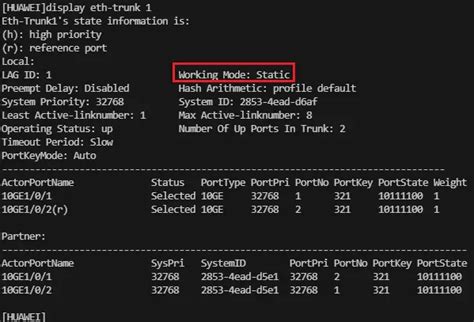 Huawei When To Use Mode Lacp Static And Lacp Dynamic