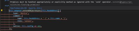 Add Typescript Eslint Rule No Floating Promises · Issue 569 · Iobroker