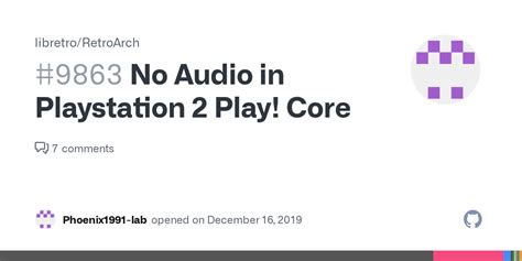 No Audio In Playstation 2 Play Core Issue 9863 Libretro RetroArch