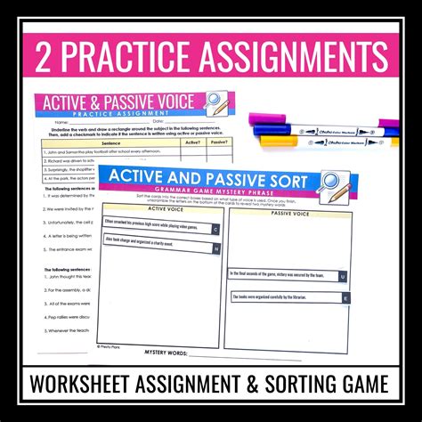 Active And Passive Voice Presentation Assignment And Classroom Pos