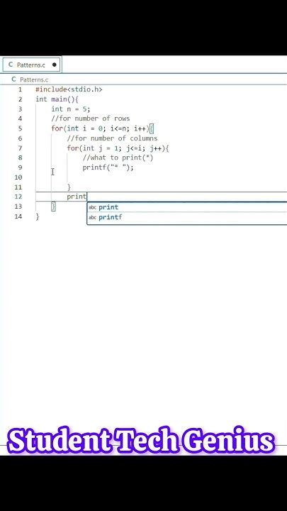 Star Pattern Triangle Problem Using C Coding Clanguage Pattern Starpatterns Youtube