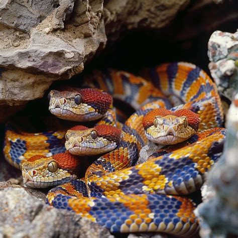 Free Vivid Serpent Mosaic Image Download At Stockcake