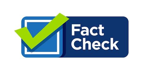 Fact Check Vector Design Checkmark On Box With Blue Background
