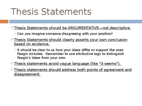 Argumentative Essay Thesis Statement Examples