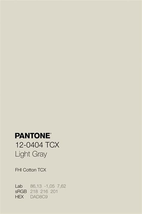 Pantone 12 0404 Tcx Light Gray Color Code Lab Srgb Hex Текстура