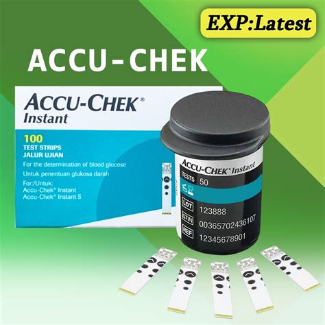 Accu Chek Instant 25s 50s 100s Strips For Accuchek Instant Instant S Meter Shopee Malaysia