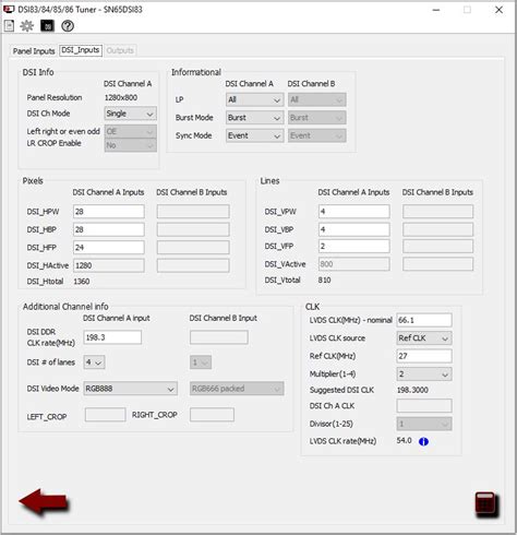 SN DSI SN DSI EVM Problem With The LVDS Clock Interface Forum Interface TI E E