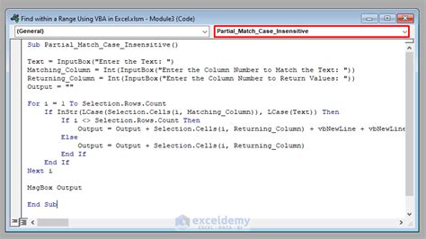 How To Find A Text Within A Range Using Vba In Excel Methods Exceldemy