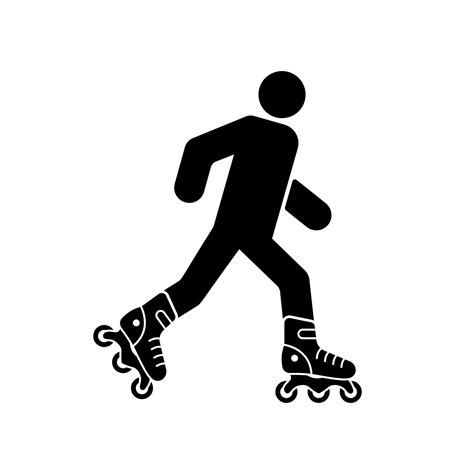 Roller Skate Silhouette Clip Art