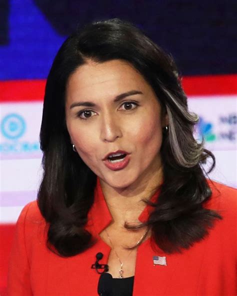 Hawaii Congresswoman Tulsi Gabbards Streak Of Gray Hair