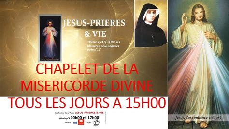 Chapelet De La Misericorde Divine 15 Novembre 2023 De 15h🌿🕊️