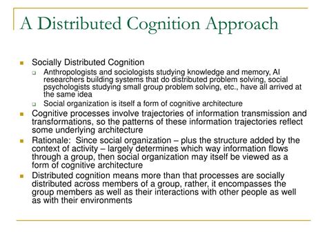 Ppt Distributed Cognition Towards A New Foundation For Human Computer Interaction Research