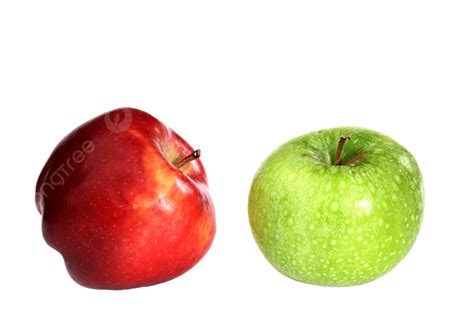 Red And Green Apples Object Leaf Water Food PNG Transparent Image