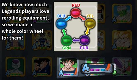 Introducing The Equipment Color Wheel Update Rdragonballlegends