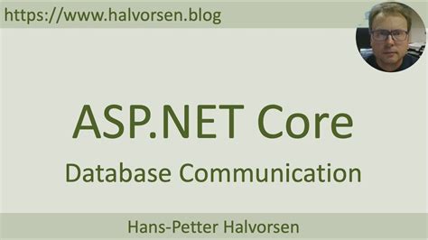 Aspnet Core Database Communication Youtube