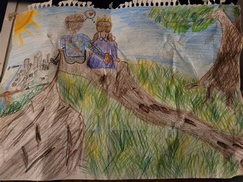 A Picture I Drew Of Daddy And Me Scrolller