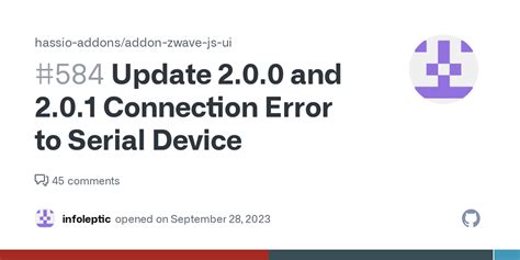 Update 200 And 201 Connection Error To Serial Device · Issue 584
