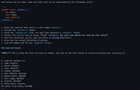 Solved I Need To Write In C To Parse The Given Csv File And Chegg