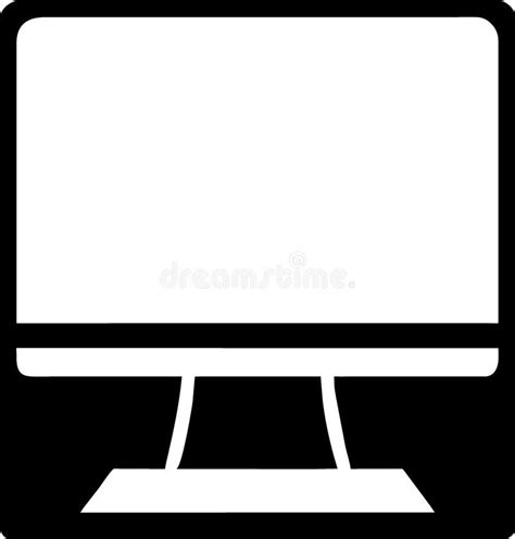 Monitor Screen Computer Icon In Outline Style Stock Illustration Illustration Of Screen