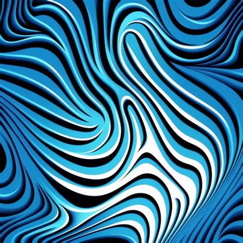 Premium Photo Wave Pattern Blue And White