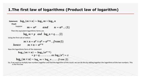 Chapter 3 Logarithms Pptx Chemistry Science