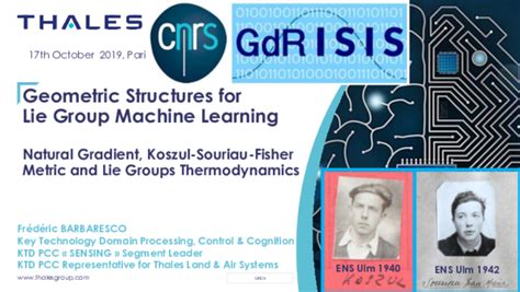 Pdf Geometric Structures For Lie Group Machine Learning Natural Gradient Koszul Souriau