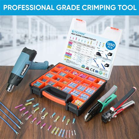 1250pcs Heat Shrink Wire Connectors Waterproof