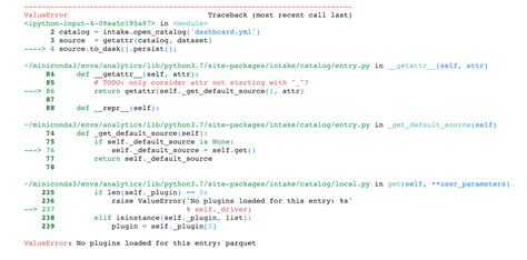 uninformative errors when plugins are missing · issue 262 · intake