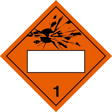 Class 1 Explosives Custom Un Number Tdg Placard Sign Western Safety Sign Class 1 Explosives Custom Un Number Tdg Placard Sign Western Safety Sign