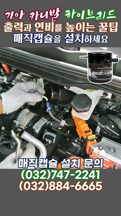 기아 카니발 하이브리드 연비를 높이고 출력도 높이는 꿀팁 매직캡슐 연료절감 연비향상 매연감소 출력향상 Youtube