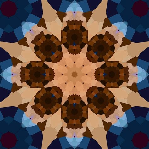 Premium Photo Seamless Abstract Square Pattern Symmetrical Round Pattern Authors Patterns