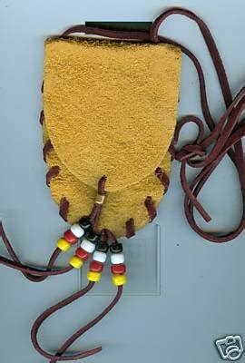 Authentic Lakota Sioux Medicine Bag Deer Buckskin 64863516