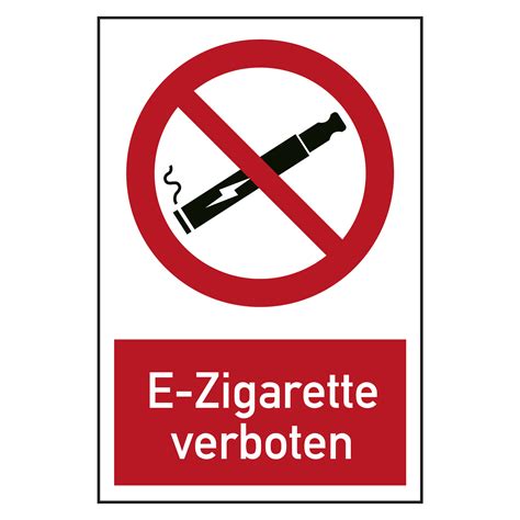 Verbotszeichen E Zigarette Verboten Aufkleber Shop
