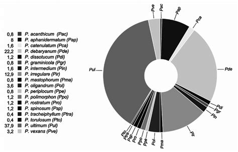 Percentage Of Host Pathogen Relations Of Pythium Species Found In Download Scientific Diagram