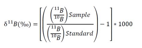 Boron Delta Notation Isobar Science