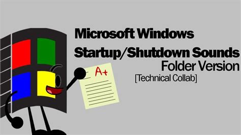 Windows Startup And Shutdown Sounds Folder Version Youtube