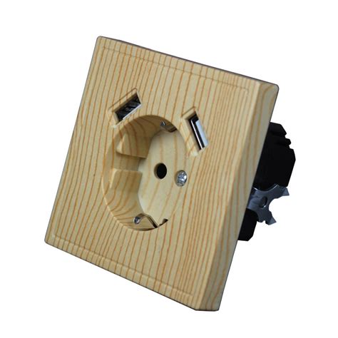 Eu Power Usb Wall Socket Wall Outlet With Double U Grandado