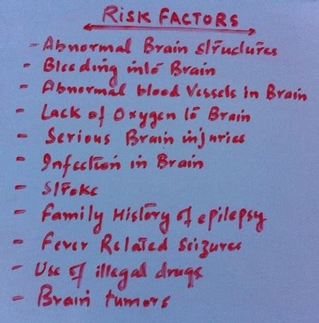 Epilepsy Risk Factors And Prevention Cerebral