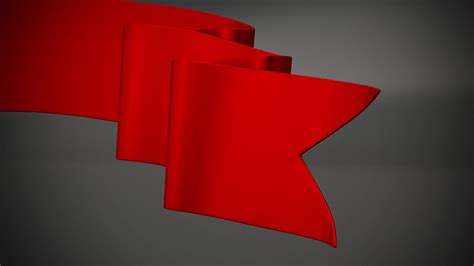 리본 배너 곡선 레드 3d 모델 15 3ds Blend C4d Fbx Max Ma Lxo Obj Gltf Upk Unitypackage Usdz