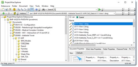 Howto Navigate To A Folder Document Within Projectwise Explorer