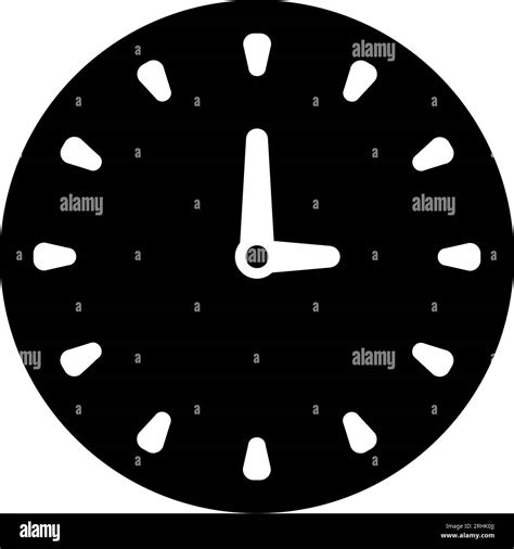 Analog Clock Icon Symbol Vector Illustration Stock Vector Image And Art Alamy