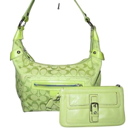 Coach Bags Coach 20 Lime Green Penelope Signature Canvas Hobo