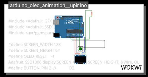 Arduino Oled Animation Upir Copy Wokwi ESP32 STM32 Arduino Simulator