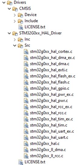 Including Hal And Ll Drivers As A Reference Stmicroelectronics Community
