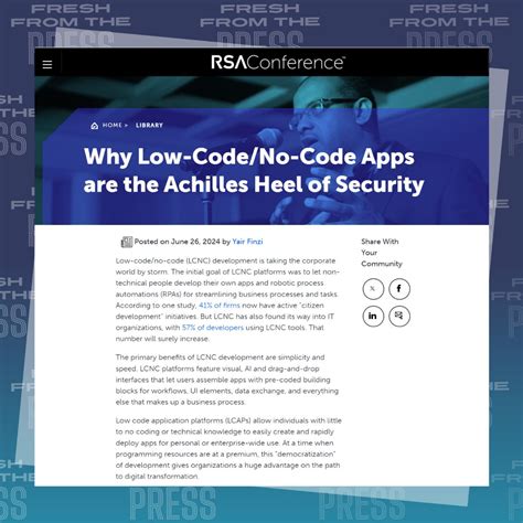 Nokod Security On Linkedin Freshfromthepress Citizendevelopment